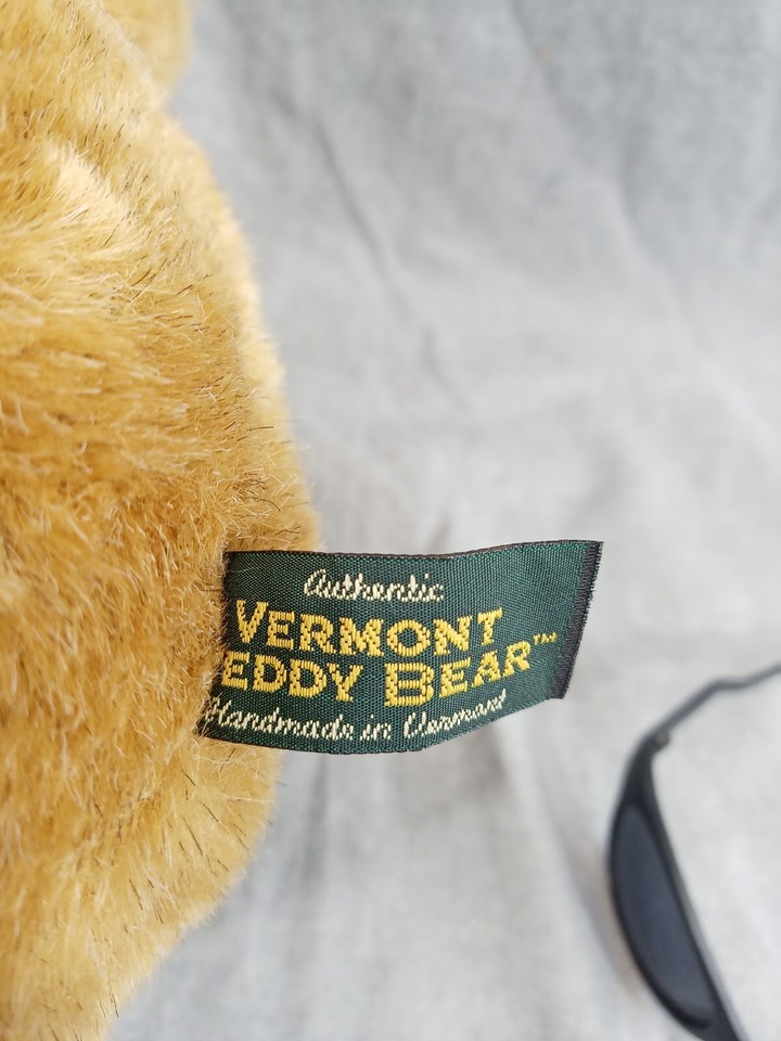 Vermont Teddy Bear Company brown Jointed plush bear 15" Stuffed toy | eBay