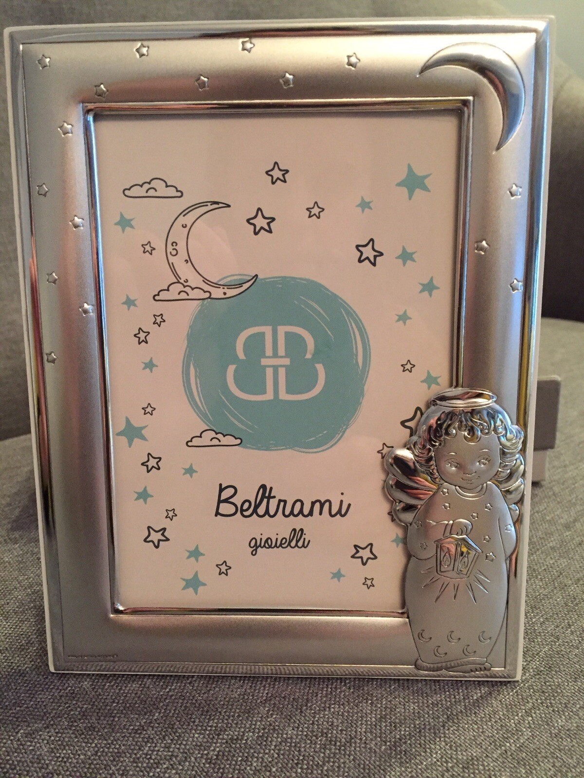 Beltrami Gioelli Made In Italy Silver Plated Picture Frame 3.5”x5”New ...