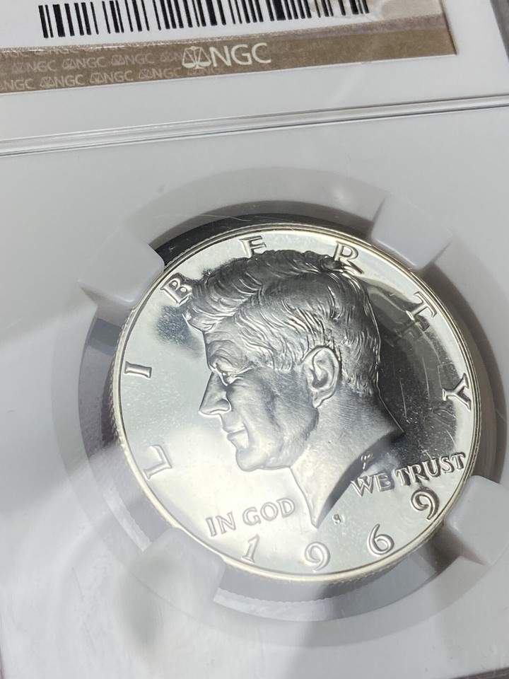 1968 S 1969 S 1970S Kennedy Half Dollars PF 68 Proof White Date Run JFK ...