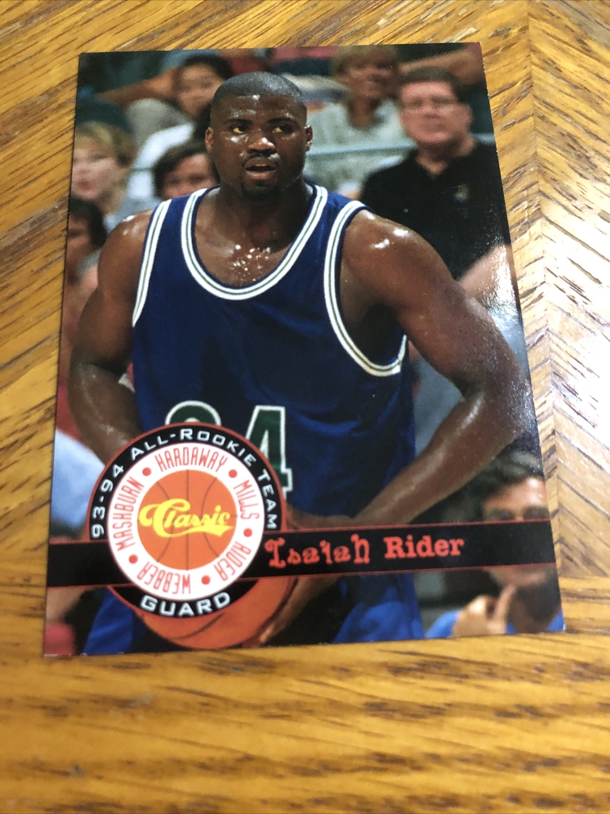 Isaiah Rider 1994-95 Classic All Rookie Team #15 Minnesota Timberwolves ...