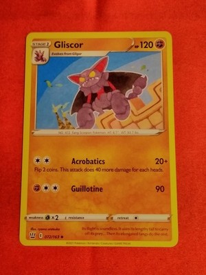 Gliscor 072/163 - 2021 Pokémon TCG - Battle Styles - Unplayed Mint+ | eBay