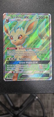 Pokemon TCG Leafeon GX Full Art Ultra Prism 139/156 Card | eBay