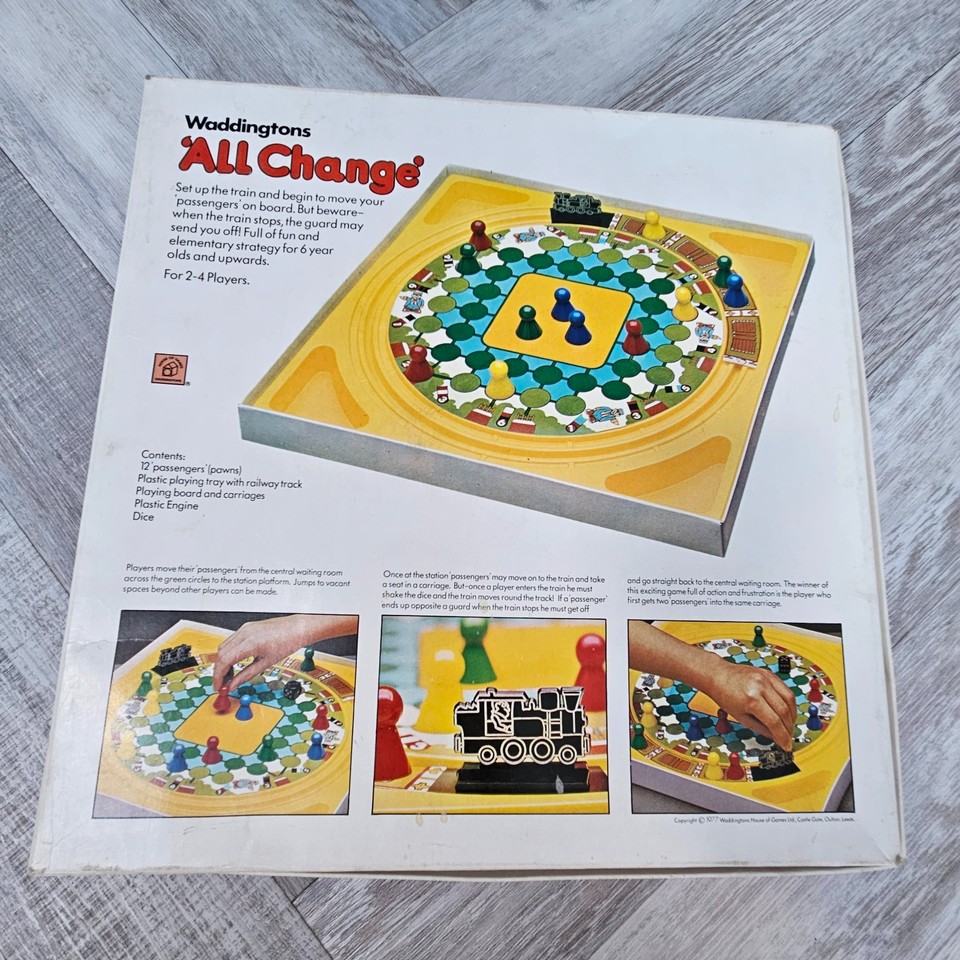 VINTAGE 1977 WADDINGTONS 'ALL CHANGE' BOARD GAME - COMPLETE | eBay UK