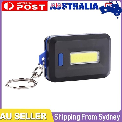 Portable Mini Flashlight COB LED Key Chain Keyring Torch Hiking Work ...