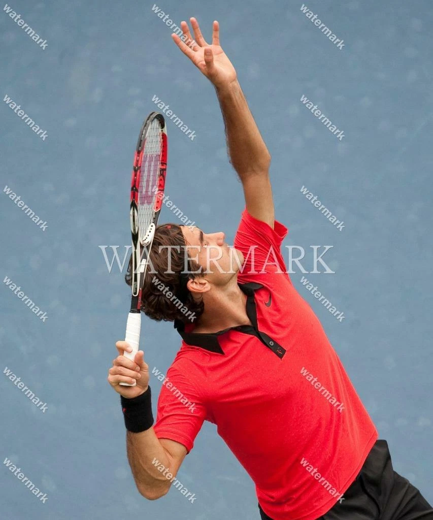 Roger Federer Serving