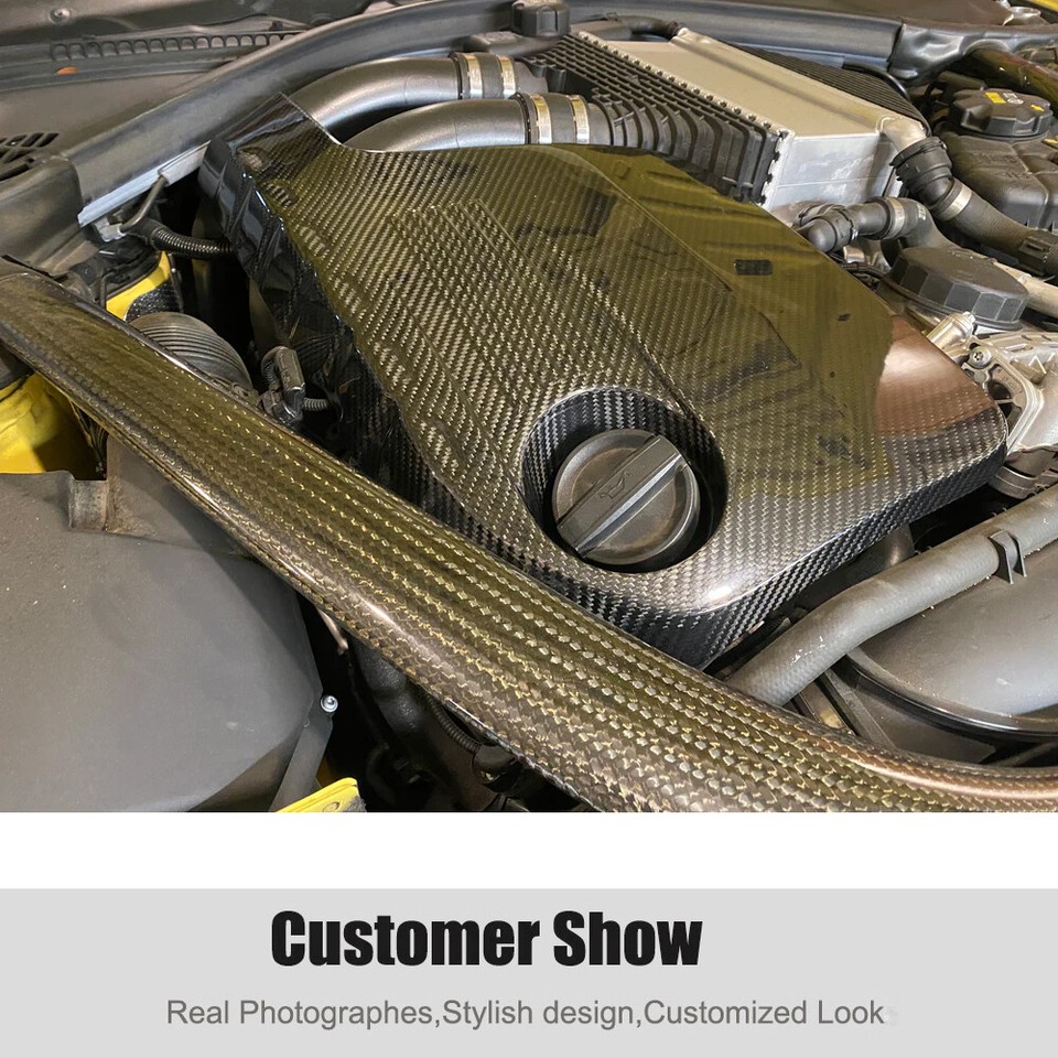 Real Carbon Fiber Hood Engine Cover Cap For BMW F80 M3 F82 F83 M4 F87 ...