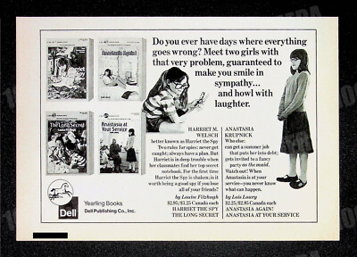 Hariet the Spy + Anastasia Krupnick Dell Yearling 1984 Print Magazine ...
