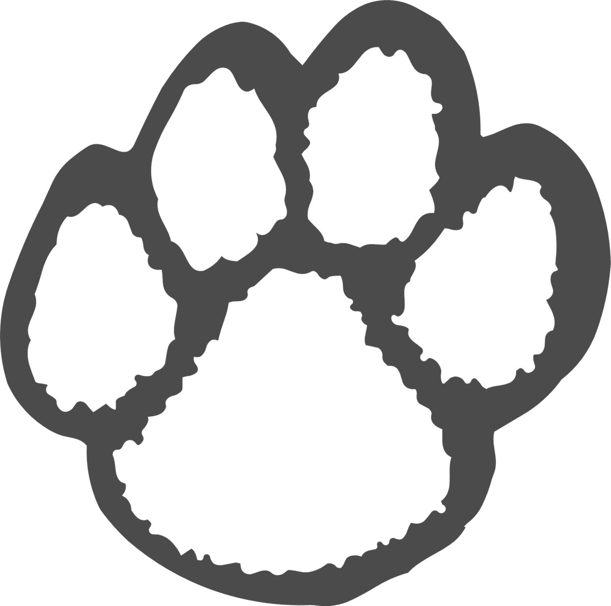 Paw Print Outline