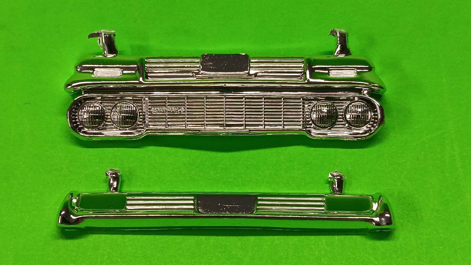 AMT 64 1964 Chevy Impala SS 409 1/25 Chrome Grille Bumper Annual Style ...