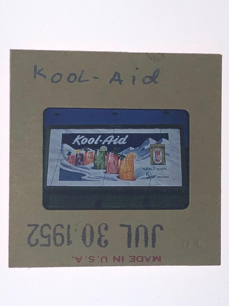 Kool Aid "Makes 2 Quarts" Vintage 1952 Billboard Sign Advertising Slide ...