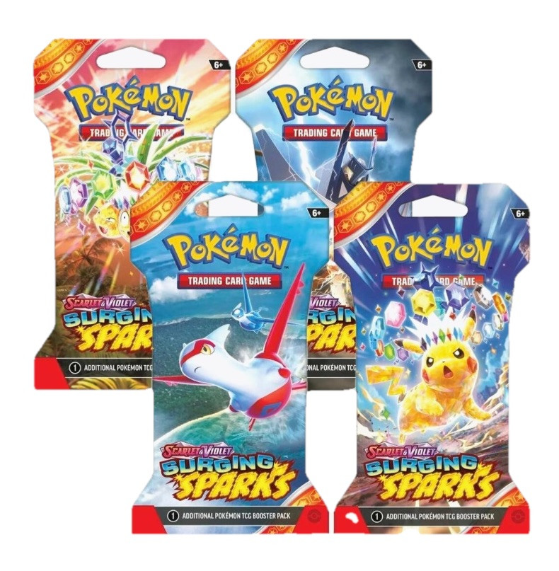 SSP - (50 Packs) Pokemon SV08 Surging Sparks Sleeved Booster Pack - NEW ...