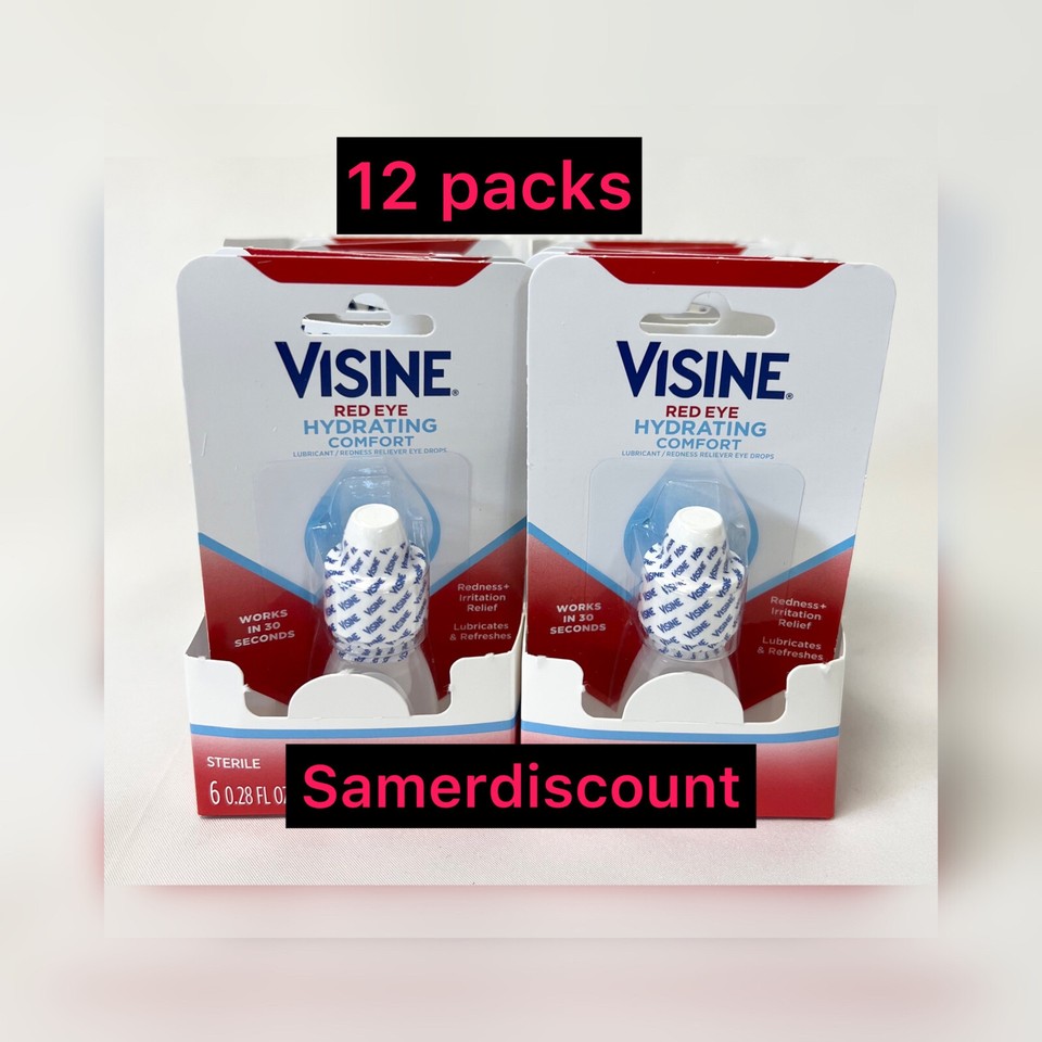 Visine Sterile Advanced: Redness Irritation Relief Eye Drops 12 packs ...