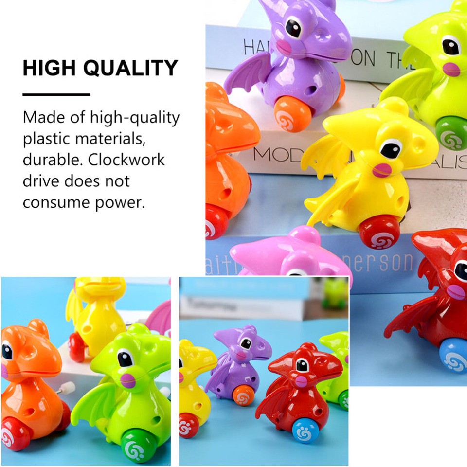 8 Pcs Toys for Boys Clockwork Dinosaur Colorful Design Child | eBay