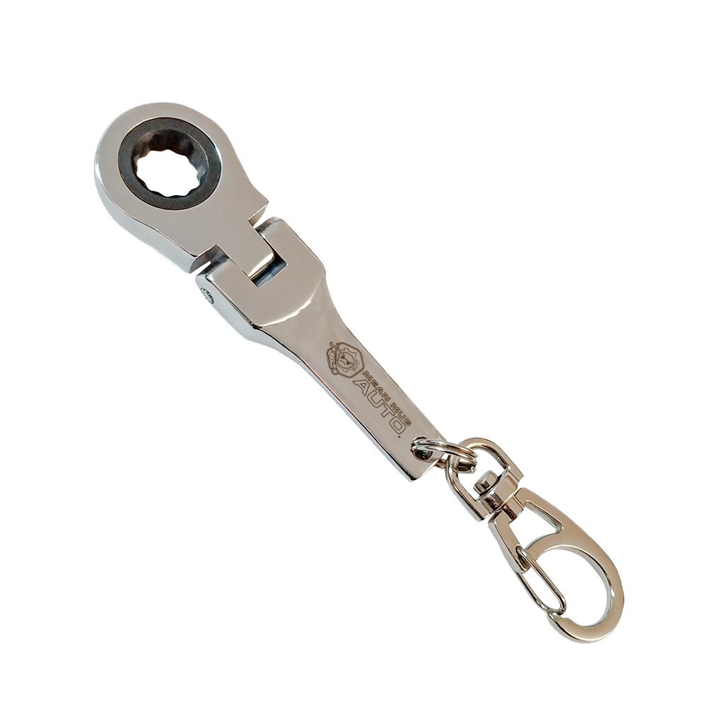 Mean Mug Auto 10 mm Socket Wrench Keychain - Heavy duty Ratchet Wrench ...