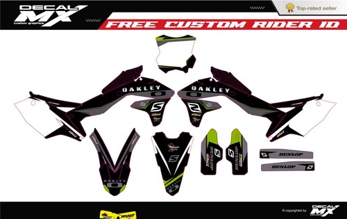 Fits Kawasaki KX450F 2016, 2017, 2018 kxf450 graphic kit decals ...