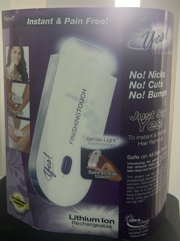 Finishing Touch Yes! Instant Pain Free Hair Remover Face Body As Seen ...