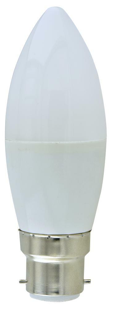 LAMP, CANDLE C37 LED 6W B22 3000K, BEAM ANGLE 200°, CCT 3000K, DIMM FOR ...