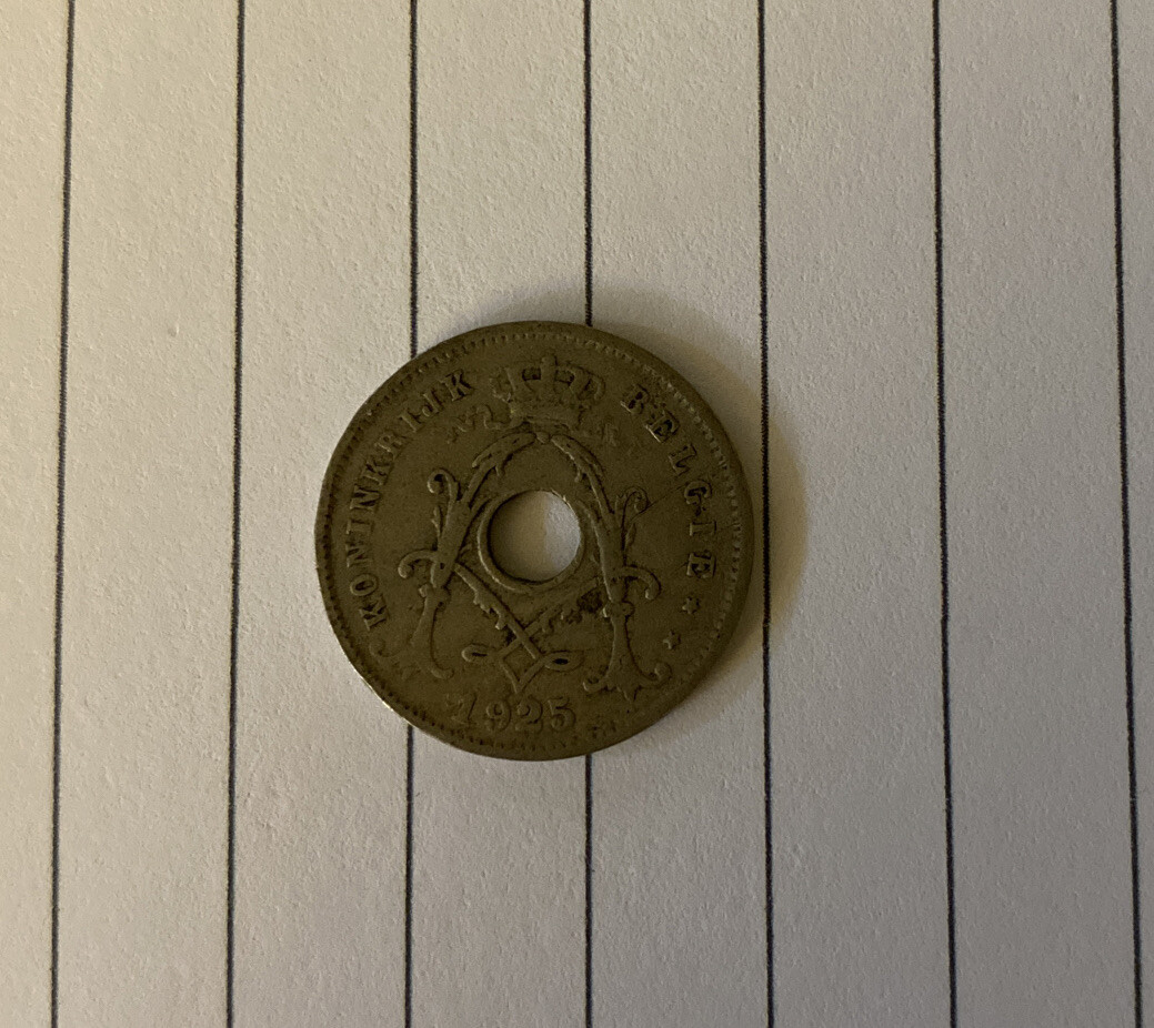 1925 Belgium Koninkrijk Belgie 5 Cen Coin | eBay