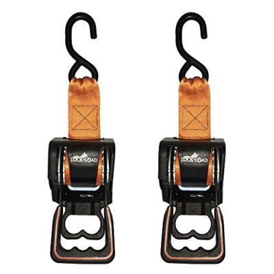 Lock N Load BK202 Black 6' Webbing Length Retractable Ratchet Tie Down ...