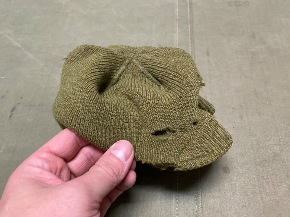 ORIGINAL WWII US ARMY WINTER WOOL KNIT JEEP CAP-MEDIUM | eBay