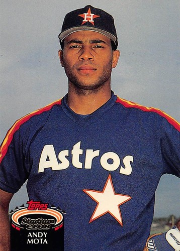 Andy Mota 1992 Stadium Club 166 Houston Astros Rookie Baseball Card | eBay