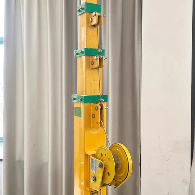 Elevating Surveillance Mast Manual Telescopic Mechanical Winch Lifting ...
