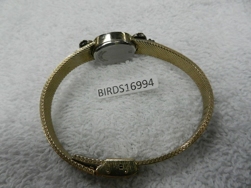 RARE VINTAGE GOLD TN. SILVER LEAF GRAPES CASE NICOLET QUARTZ 6 JEWEL ...