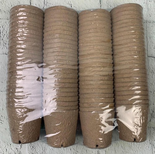 100Pcs 3in Biodegradable Paper Pots for Seedlings Plants Seed Pots ...