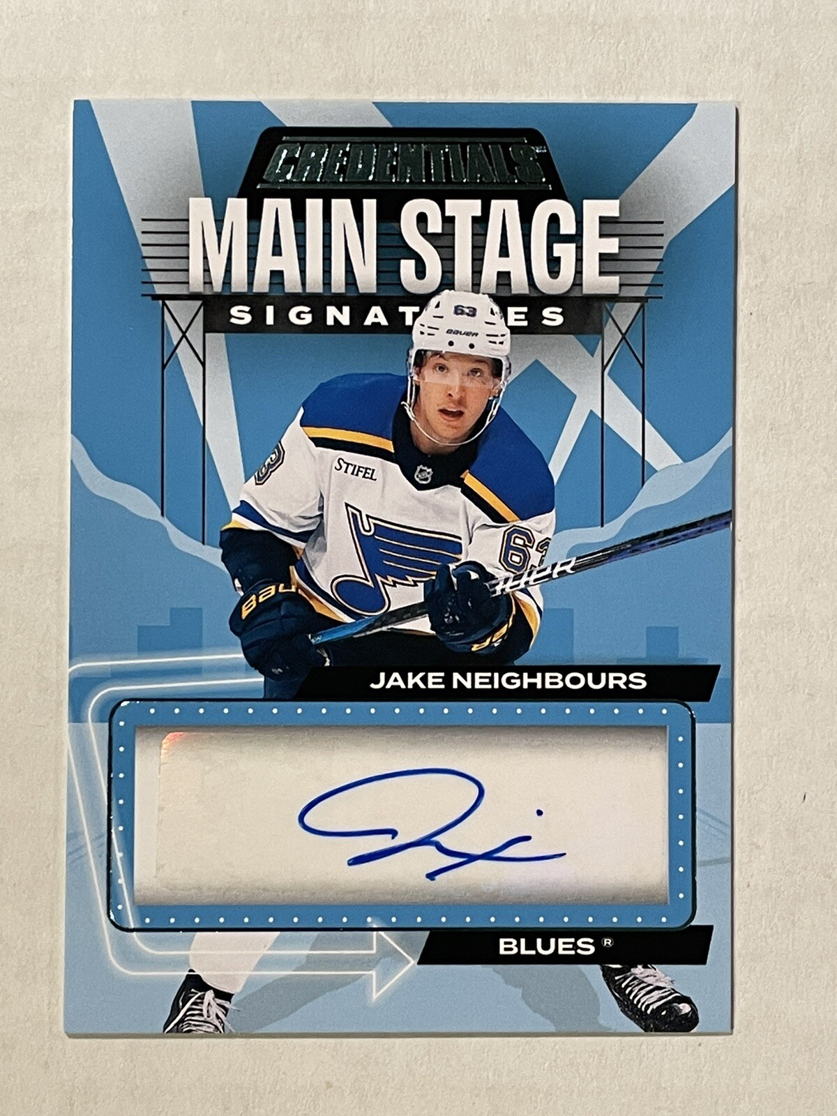 2023/24 Credentials Jake Neighbours Main Stage Signatures Autograph | eBay
