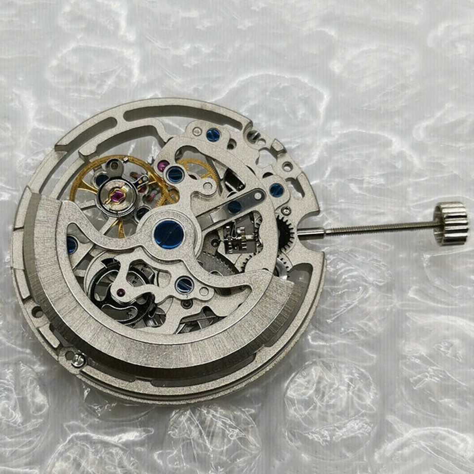 Automatic Mechanical Skeleton Watch Movement Repair Parts For Seagull ...