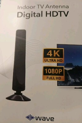 Wave Indoor TV Antenna Digital HDTV - 1080P Ultra HD - NEW | eBay