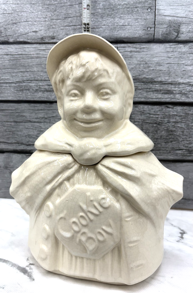 McCoy Boy Scout Cookie Jar 'Cookie Boy' Cream Glaze Vintage Ceramic | eBay