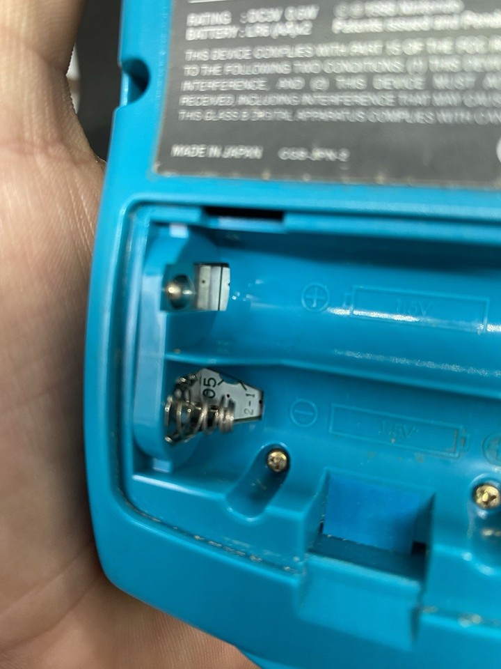 Nintendo GameBoy Color GBC Teal Blue Handheld System Tested + Buzz ...