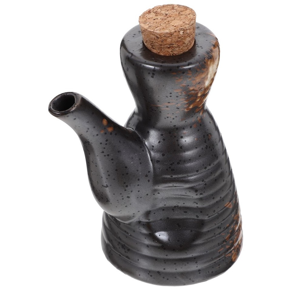 Salt Pot Japanese Style Sauce Ceramic Seasoning Bottle Oil Vinegar ...