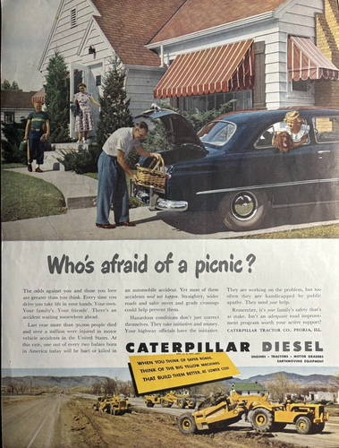 Caterpillar Diesel Engines Tractors Motor Graders Peoria IL VTG Print ...