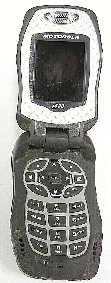 Motorola i580 - Black and Gray ( Nextel ) Cellular Flip Phone | eBay