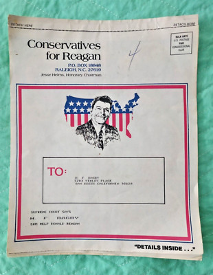 Conservatives for Reagan Fund Raising Pamphlet/Letter from Senator ...