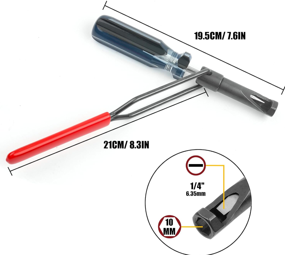 Valve Lash Adjustment Tool with Angled Feeler Gauge Jam Nut Valve ...