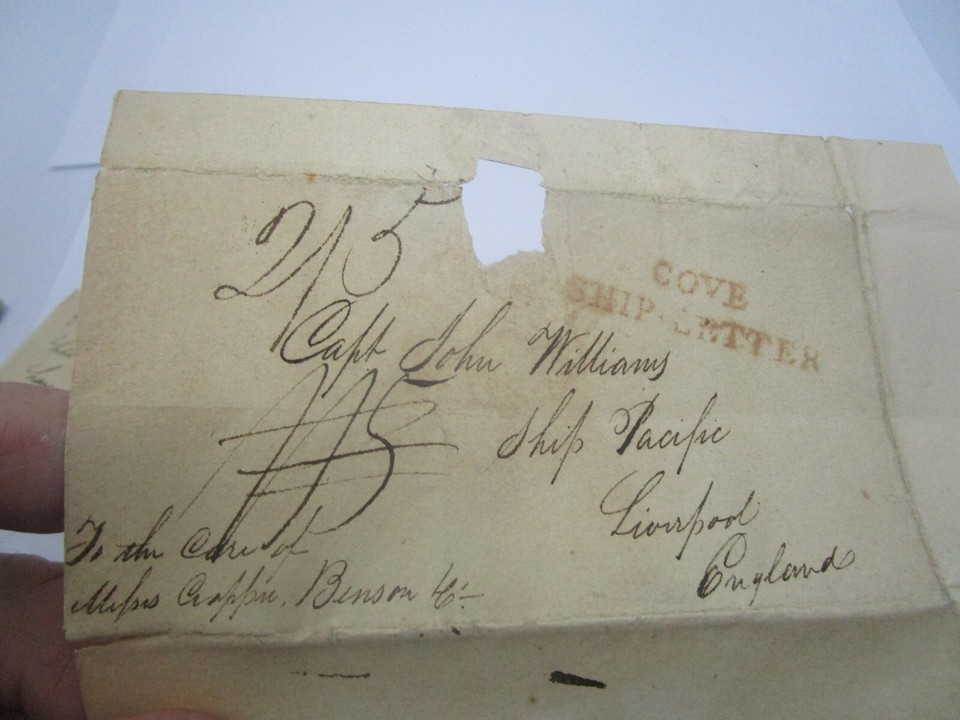 1817 Hand Written Letter by Captain John Williams | eBay