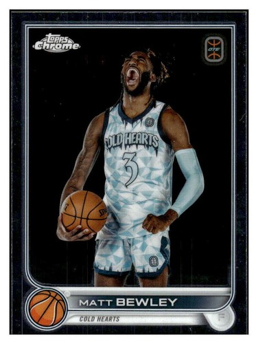 Matt Bewley RC 2023 Topps Chrome Overtime Elite #75 ROOKIE OTE NBA ID ...