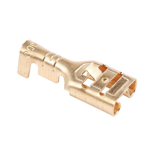 Brass 6.3 mm Connectors Female Spade Cable Terminals, 80 Piece T2X21411 ...