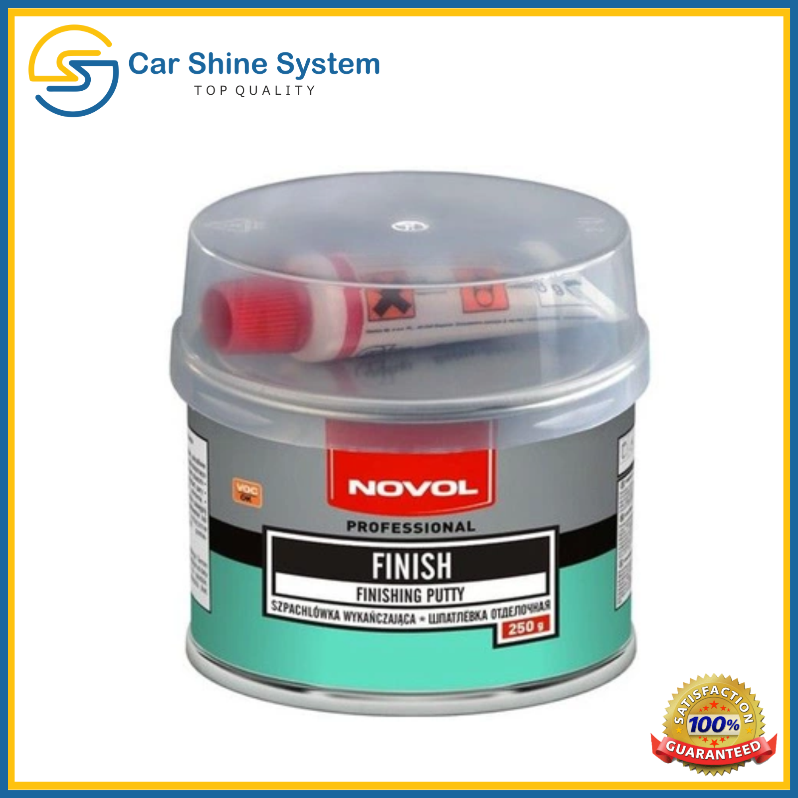 FINISH Body Filler CAR NOVOL Finishing PUTTY Easy sand Fine Finish ...