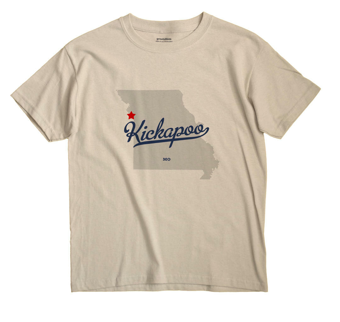 Kickapoo Missouri MO T-Shirt MAP | eBay