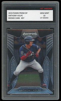 Anthony Volpe 2019 Panini Prizm DP 1st Graded 10 MLB Rookie Card #97 ...