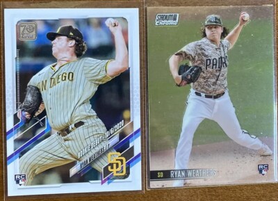 2021 Ryan Weathers Rookie Cards Bundle. Lot Of 2, San Diego Padres ...