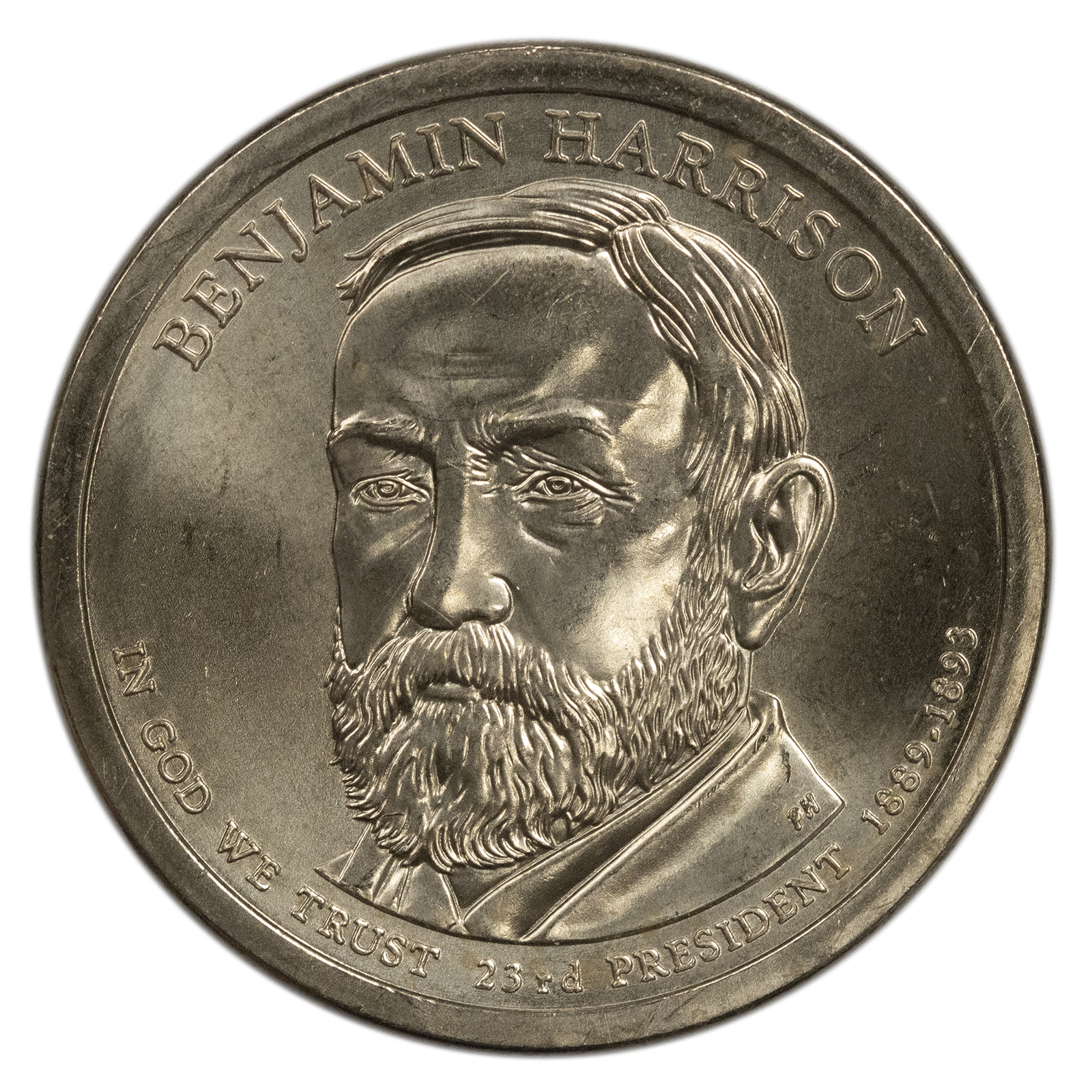 2012 -P Benjamin Harrison Presidential Dollar Mint Roll BU 25 US Coin ...