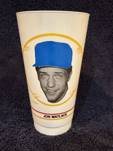 VINTAGE 1979 Jon Matlack MSA ICEE Cup, Texas Rangers, New York Mets ...