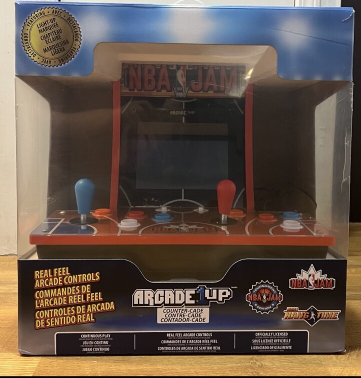 Arcade1Up NBA Jam™ 2 Player Countercade Used In Box NBA HANGTIME Jam ...