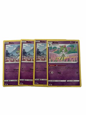 Pokémon TCG Ralts Kirlia Refinement Playset Silver Temoest Astral ...