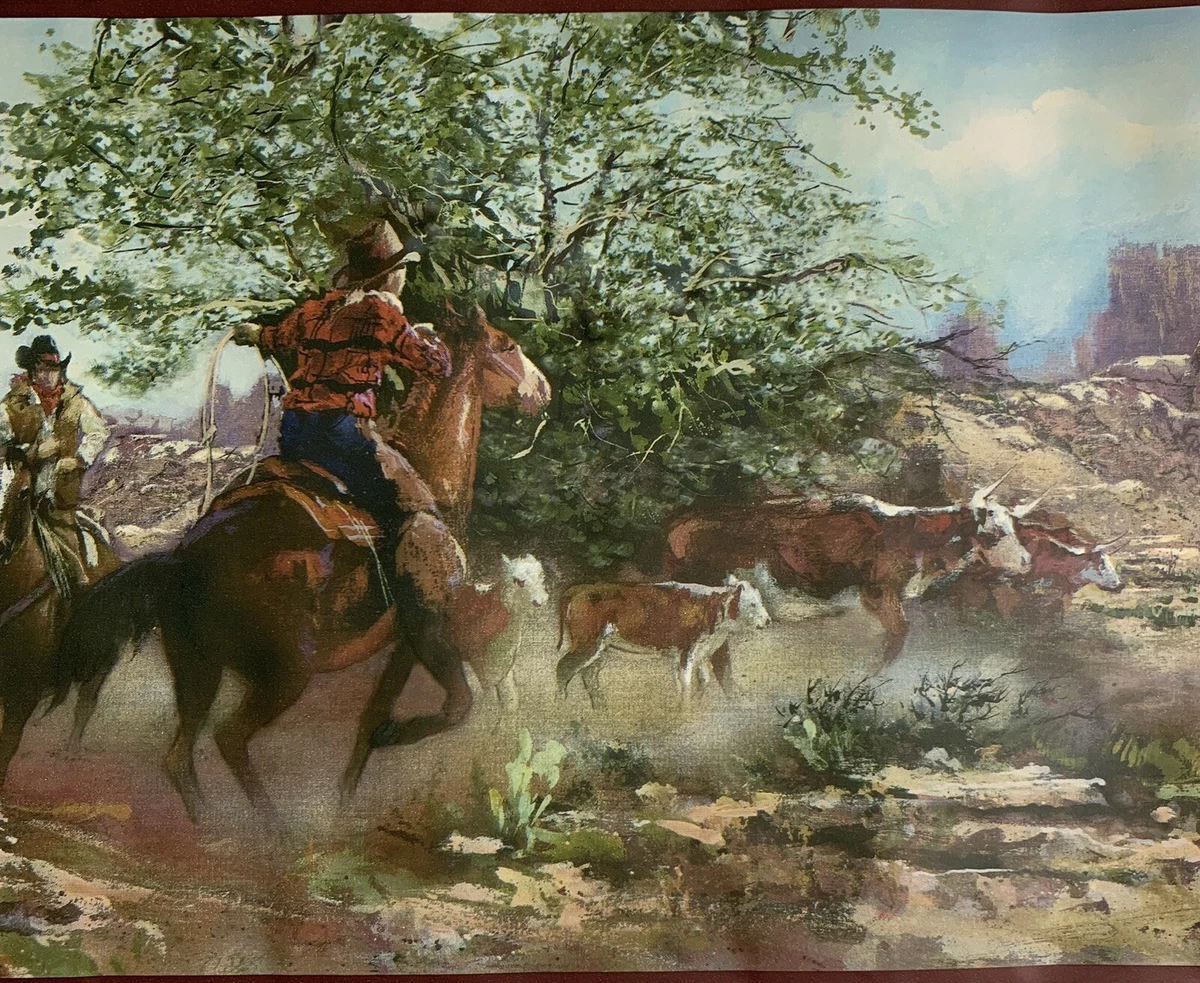 Cowboy Wallpaper Border
